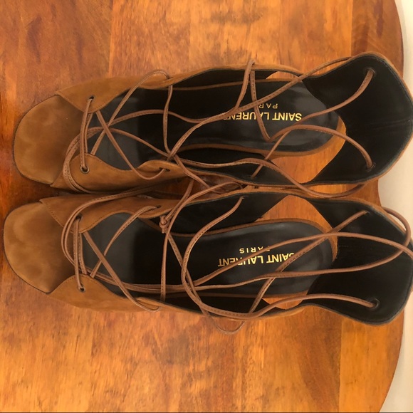 Yves Saint Laurent | Shoes | Ysl Gladiator Block Heel | Poshmark